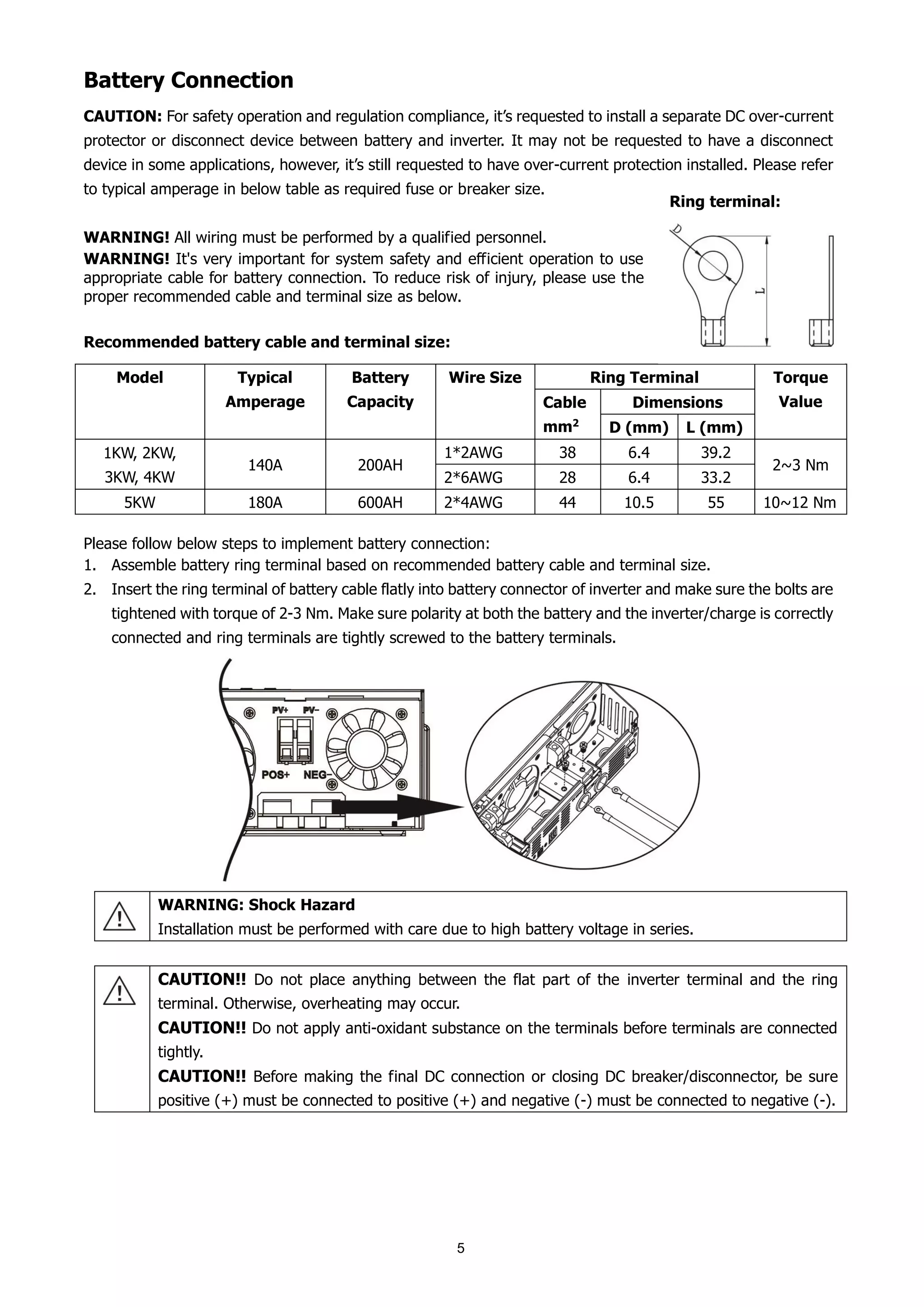 Infini solar v 1kw 5kw manual | PDF