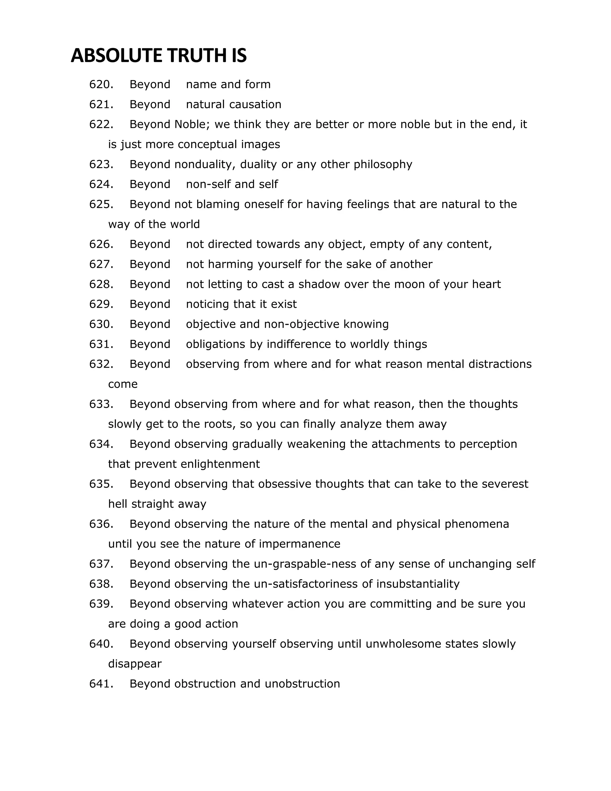 DEFINING THE INDEFINABLE (Absolute Truth) | PDF
