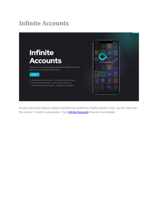 Infinite Accounts.docx | Home Entertainment Systems | Consumer Electronics