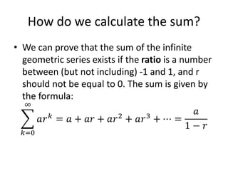 Infinite geometric series | PPTX
