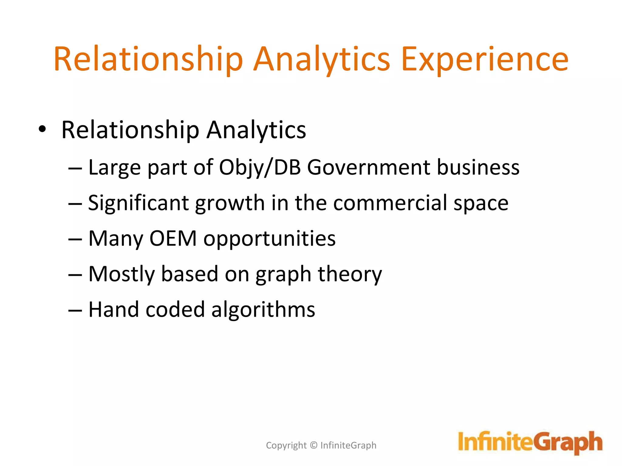 An overview of InfiniteGraph, the distributed graph database | PPT