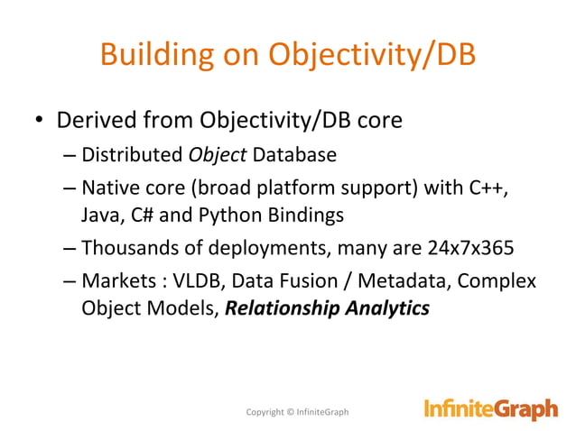 An overview of InfiniteGraph, the distributed graph database | PPT