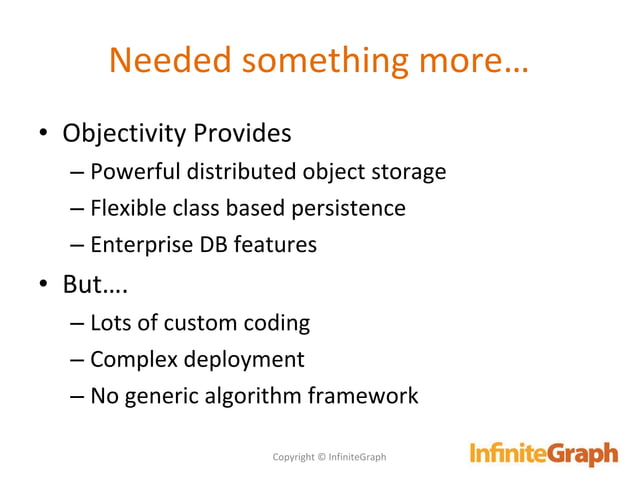 An overview of InfiniteGraph, the distributed graph database | PPT