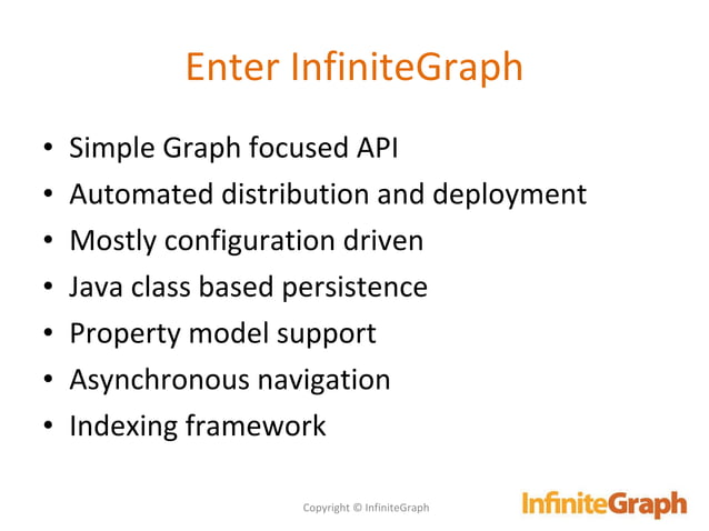 An overview of InfiniteGraph, the distributed graph database | PPT