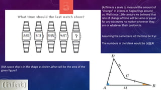 Mathematical creative quiz themed with space and infinity -Infinite hunt | PPT