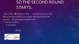Mathematical creative quiz themed with space and infinity -Infinite hunt | PPT