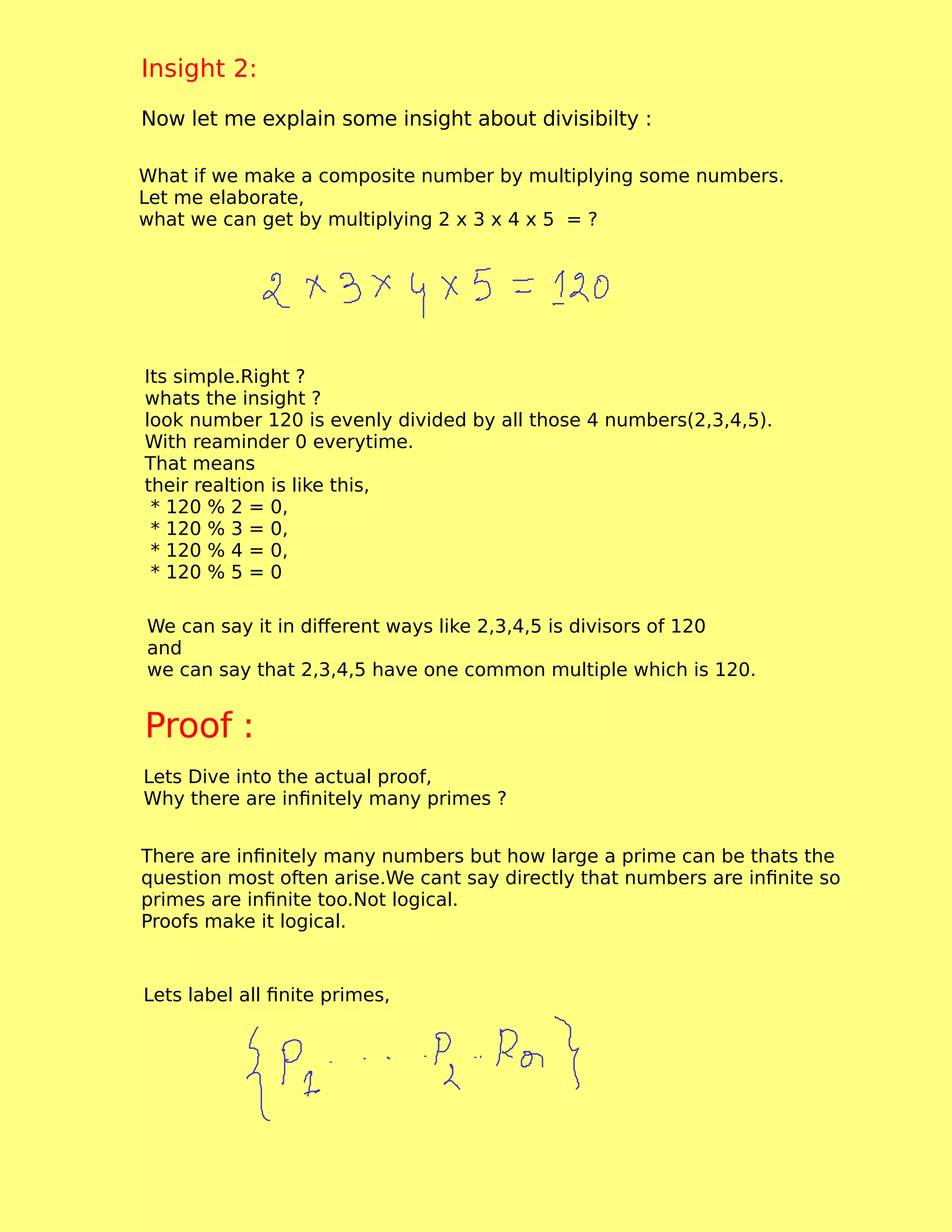 Why there are Infinitely many primes ? | PDF
