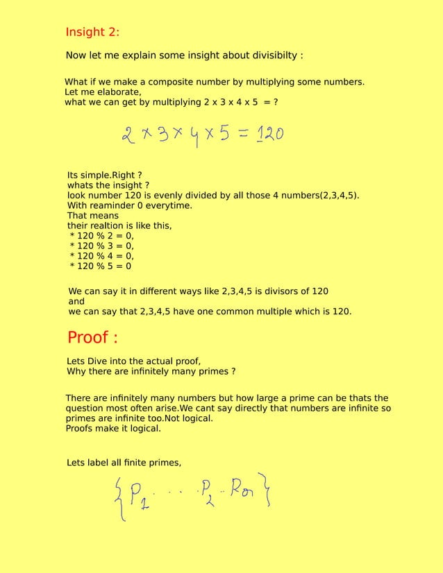 Why there are Infinitely many primes ? | PDF