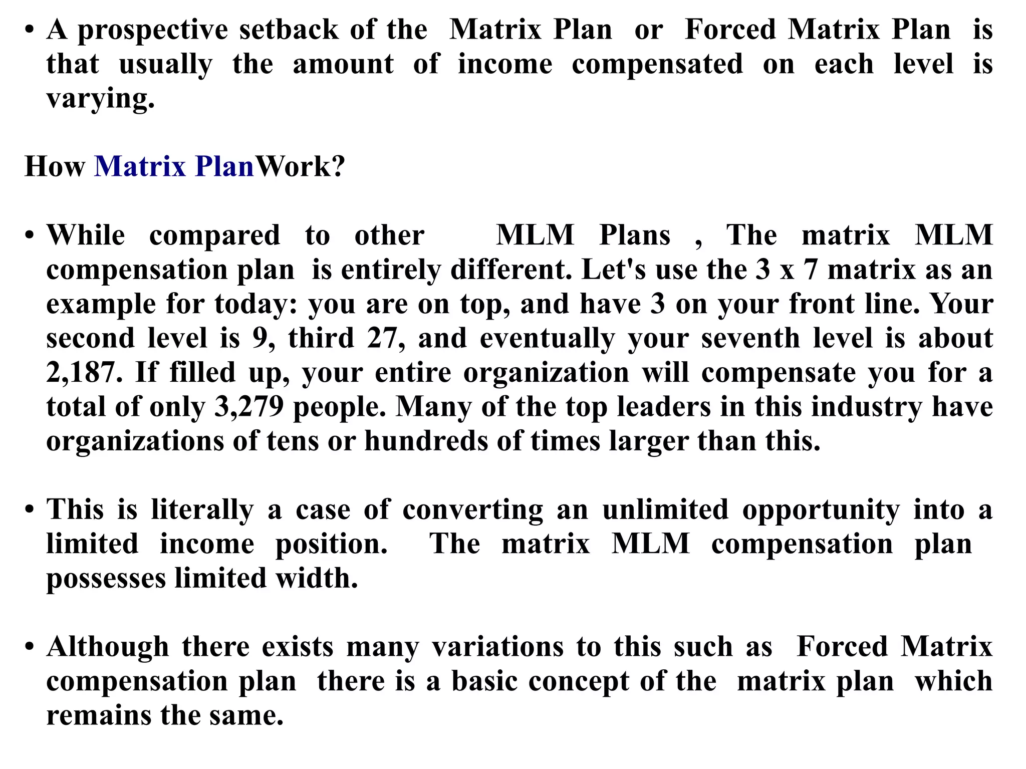 Infinite mlm compensation plans | PPT