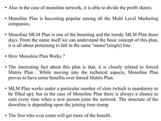 Infinite mlm compensation plans | PPT