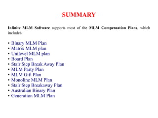 Infinite mlm compensation plans | ODP