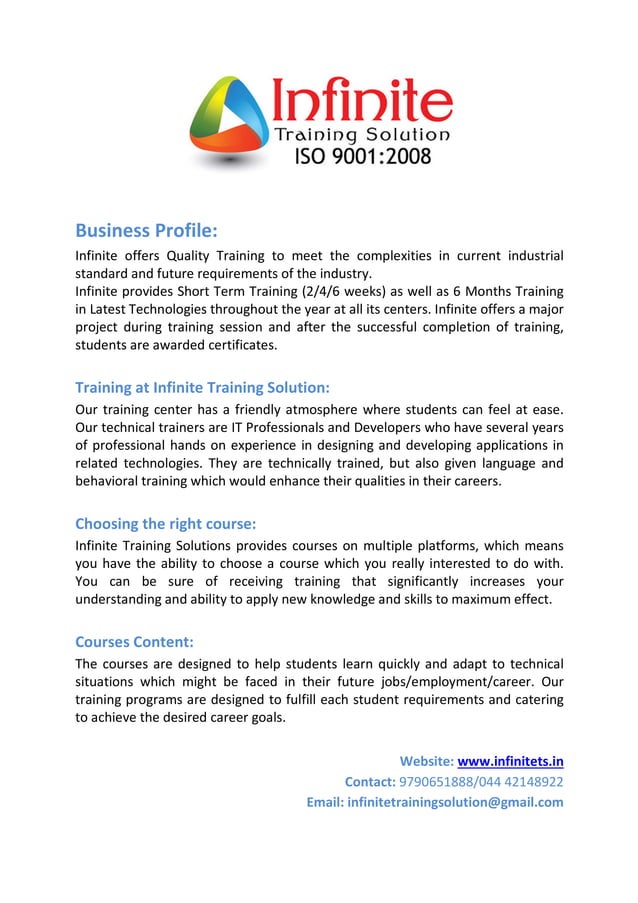 Infinite profile | PDF