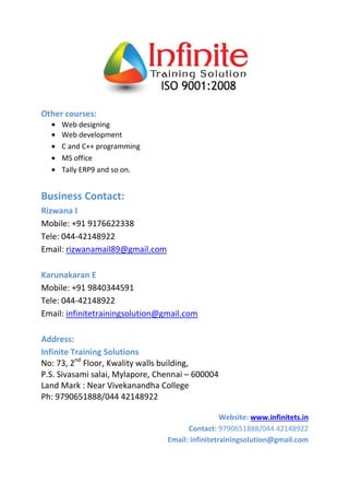 Infinite profile | PDF | Business | Business and Finance