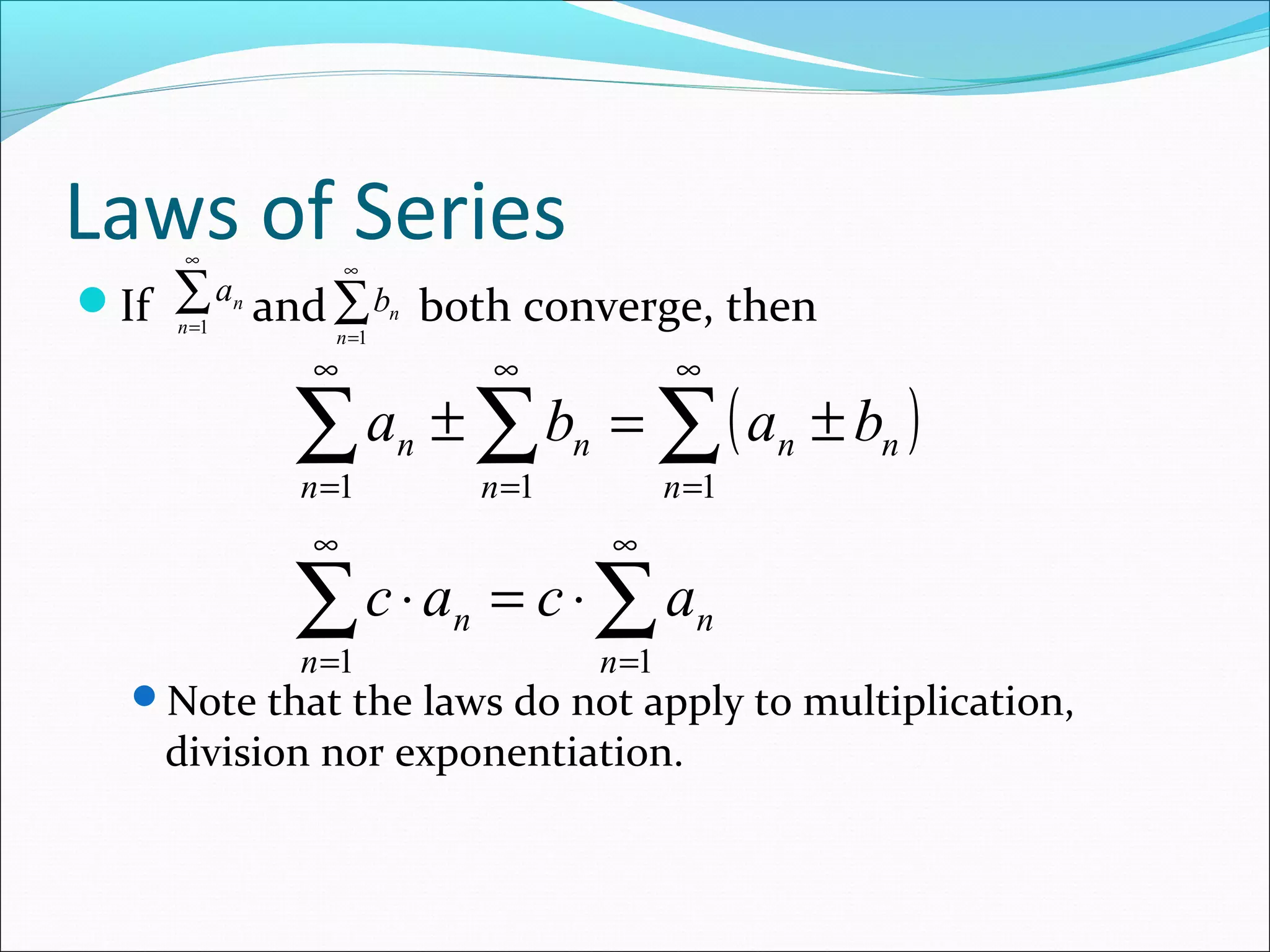 Infinite sequence and series | PPT