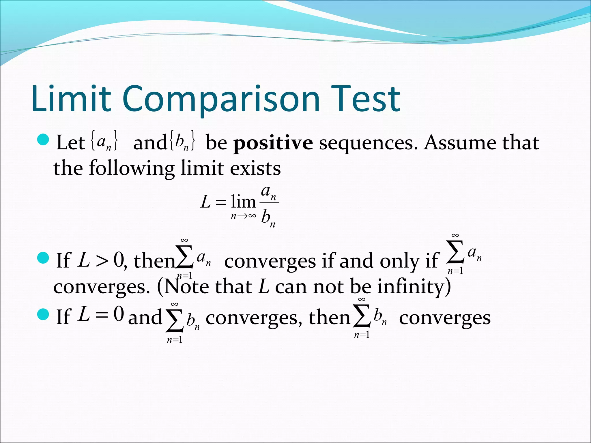 Infinite sequence and series | PPT
