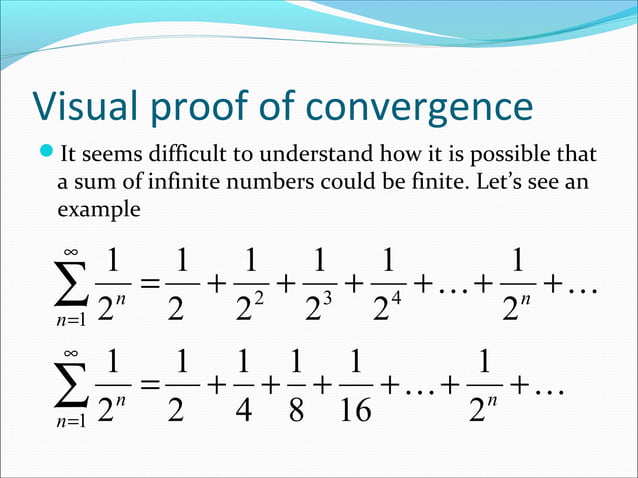 Infinite sequence and series | PPT | Physics | Science