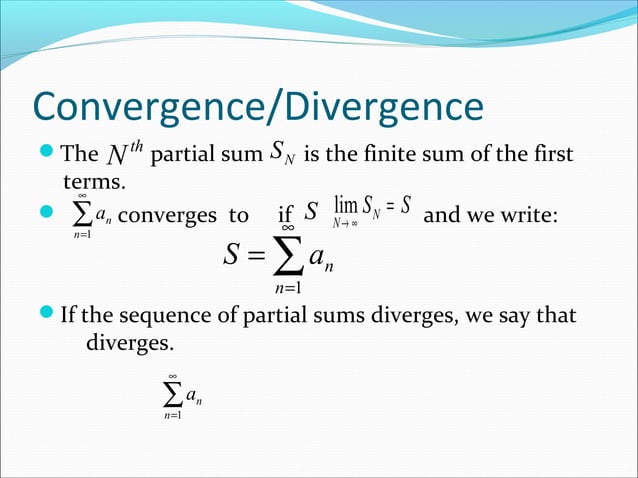 Infinite sequence and series | PPT | Physics | Science