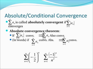 Infinite sequence and series | PPT