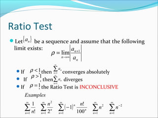 Infinite sequence and series | PPT