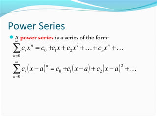 Infinite sequence and series | PPT