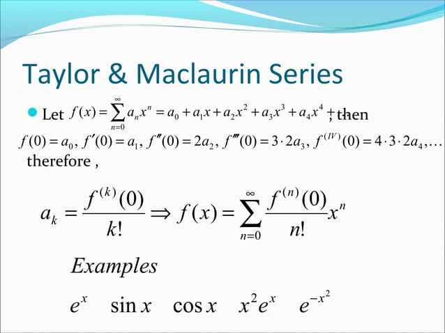 Infinite sequence and series | PPT | Physics | Science
