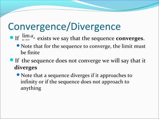 Infinite sequence and series | PPT