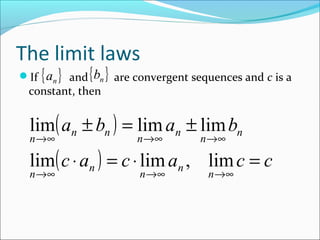 Infinite sequence and series | PPT