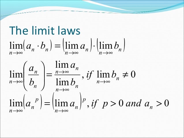Infinite sequence and series
