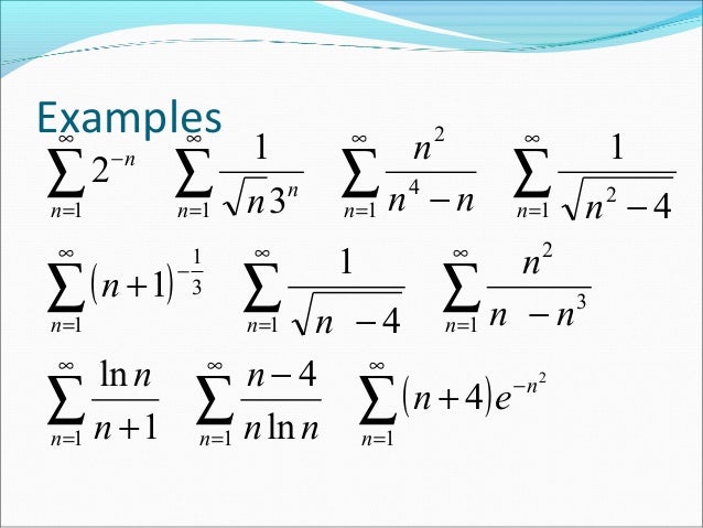 Infinite sequence and series