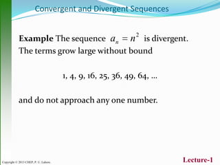 Infinite sequence & series 1st lecture | PPTX