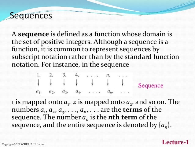 Infinite sequence & series 1st lecture