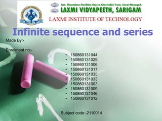 Infinite series & sequence | PPTX | Physics | Science