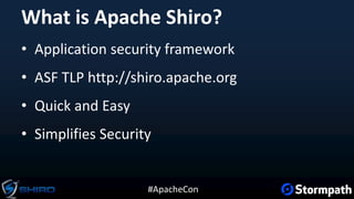 ApacheCon 2014: Infinite Session Clustering with Apache Shiro ...