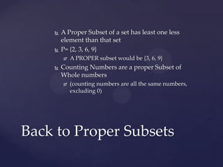 Infinite sets and cardinalities | PPTX