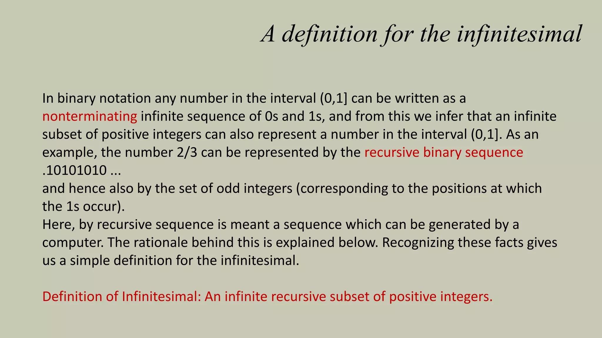Definition of Infinitesimal | PPTX