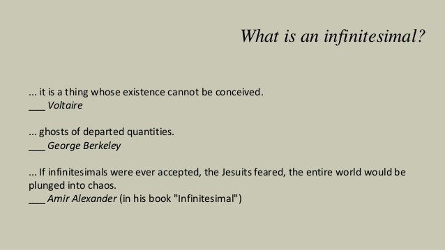 Definition of Infinitesimal