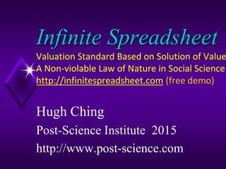 Infinite Spreadsheet | PPTX | Business Accounting & Finance | Business