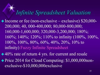 Infinite Spreadsheet | PPT