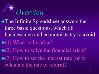 Infinite Spreadsheet | PPTX | Business Accounting & Finance | Business