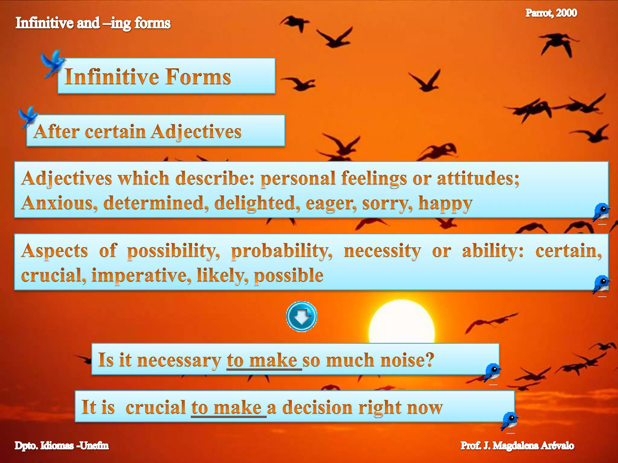 Infinitive and ing forms | PPSX