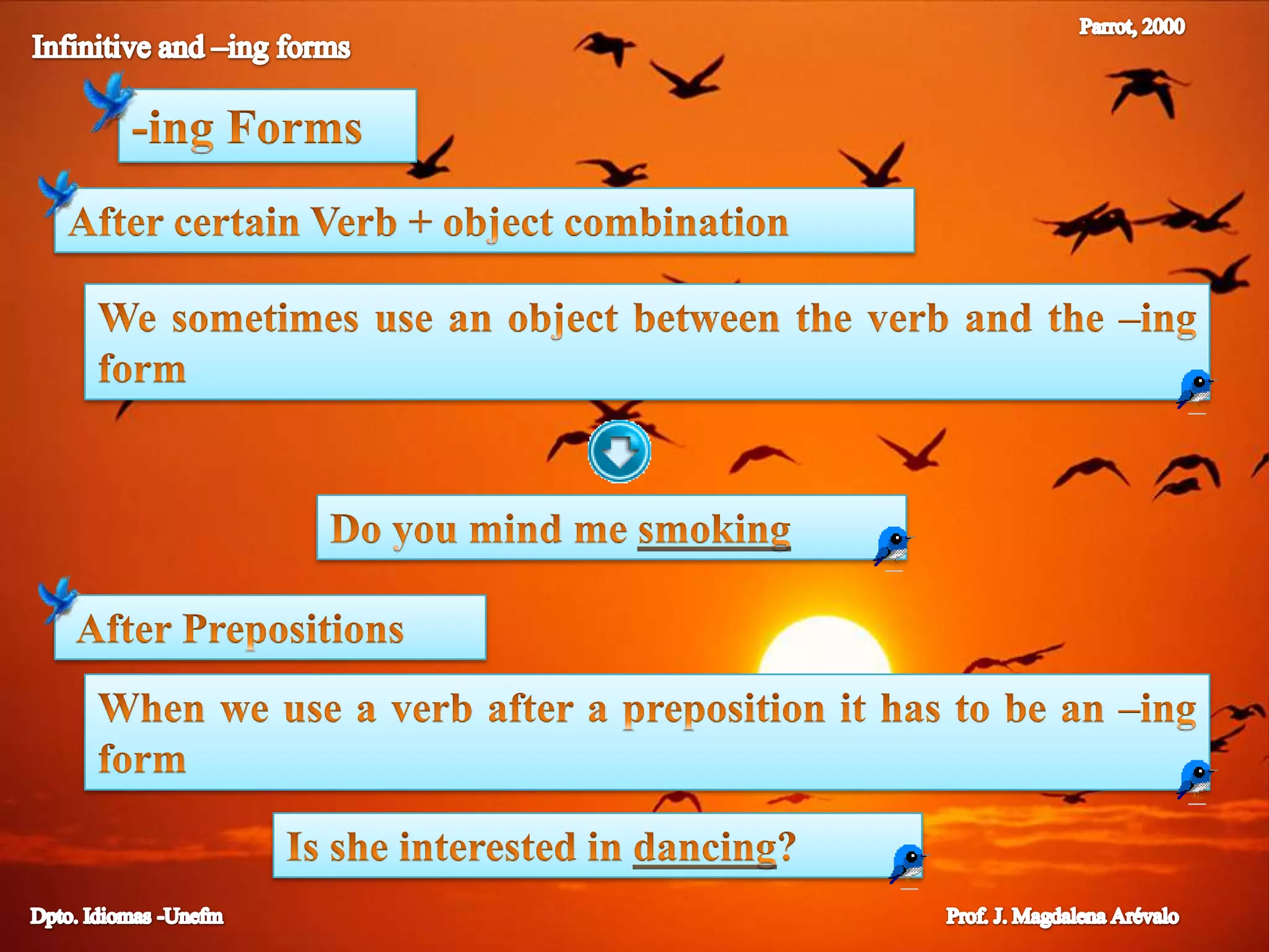 Infinitive and ing forms | PPSX