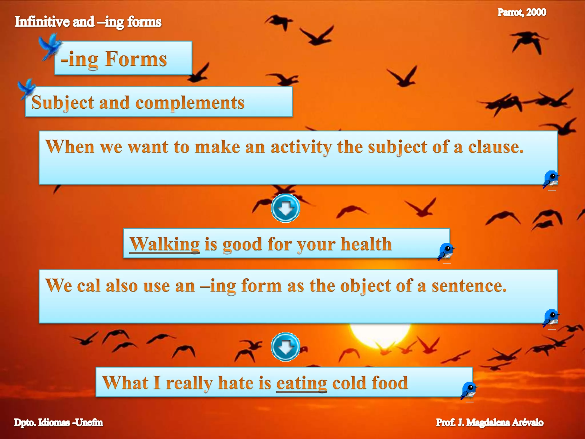 Infinitive and ing forms | PPSX