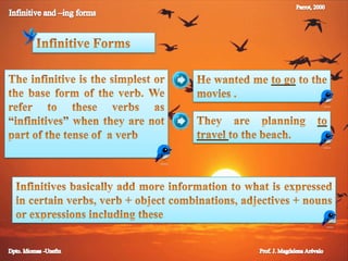 Infinitive and ing forms | PPSX