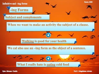 Infinitive and ing forms | PPSX