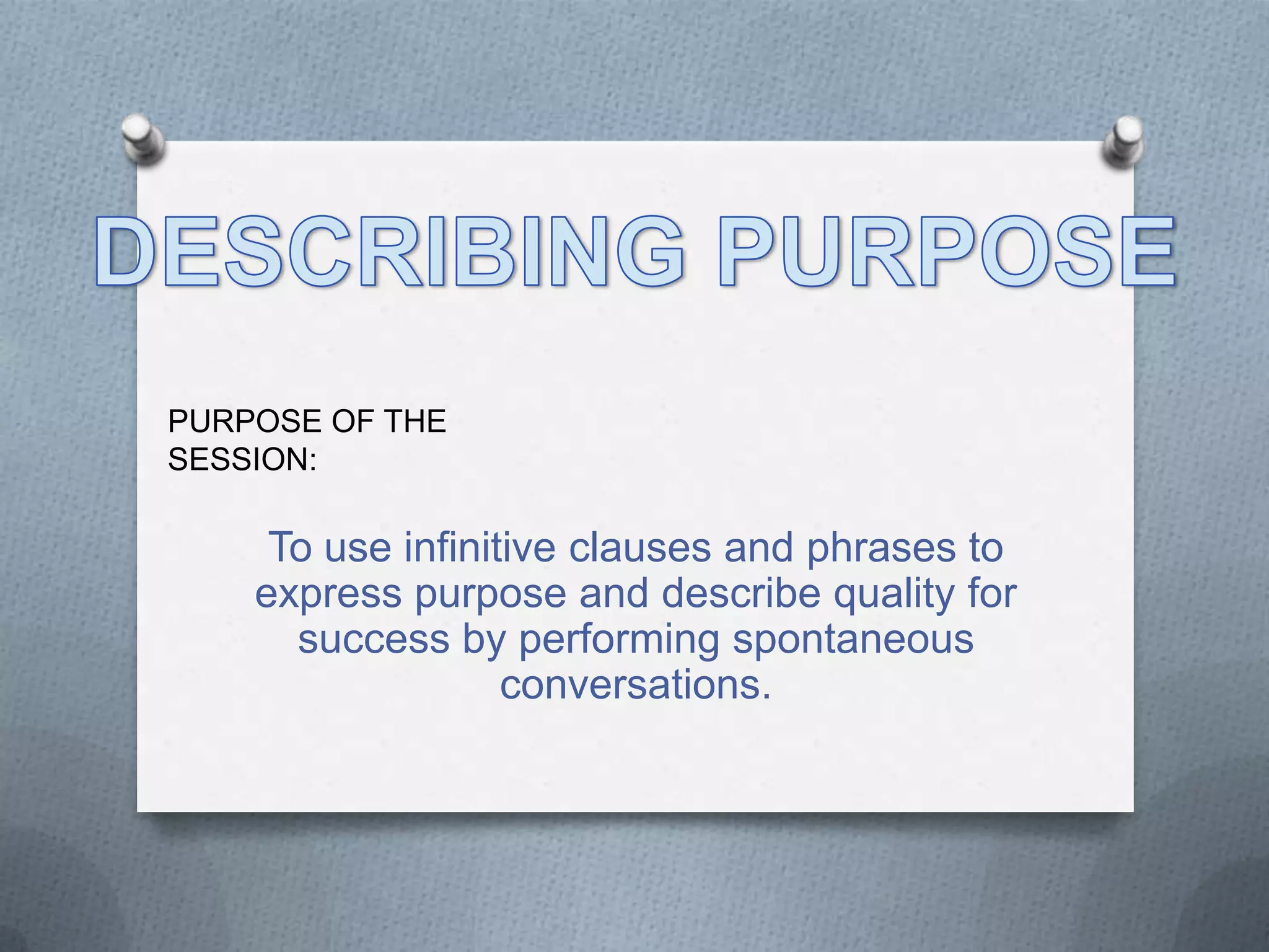 Infinitive clauses | PPTX