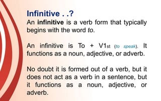 Infinitive Phrase