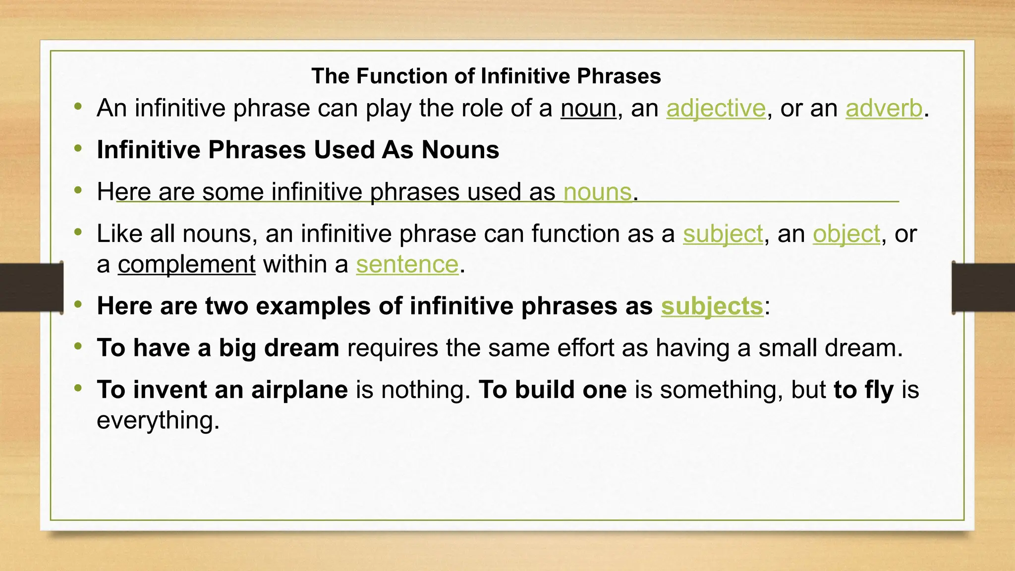 Infinitive Phrases.pptx Infinitive Phrases.pptx