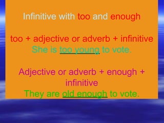 infinitive verbs PowerPoint presentation | PPT