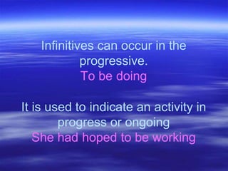 infinitive verbs PowerPoint presentation | PPT