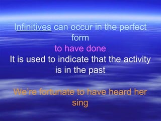 infinitive verbs PowerPoint presentation | PPT